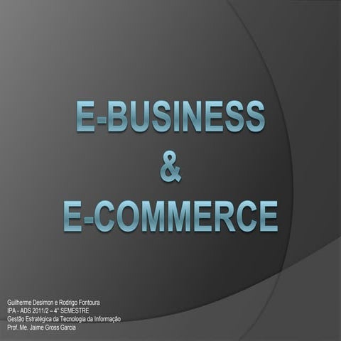e-commerce | PPT