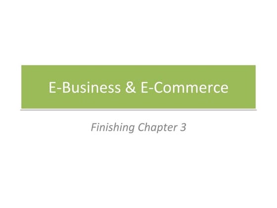 E commerce and its applications | PPTX