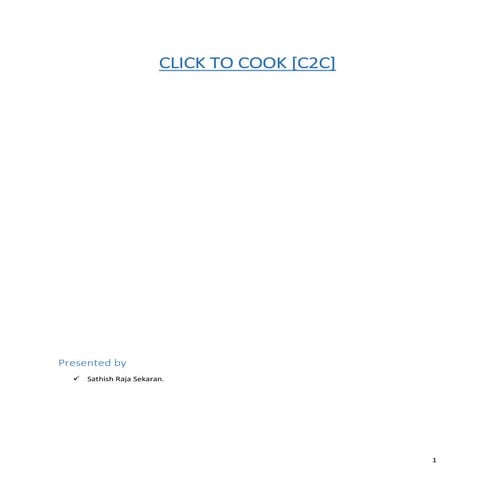E business proposal c2 c- sathish | PDF