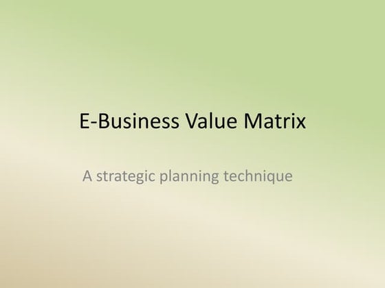 IT synergy Value Risk Matrix | PDF