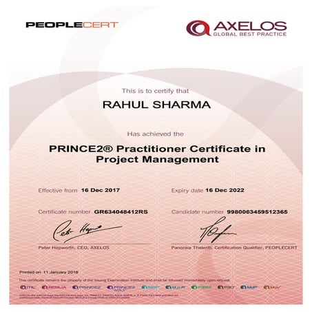 PRINCE2® Practitioner Certification | PDF