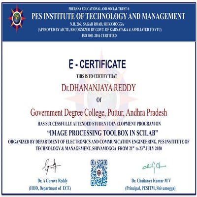 E certificate of sdp | PPT