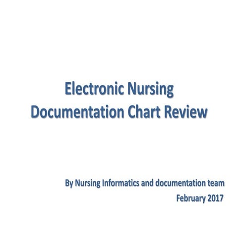 e- chart review | PPTX