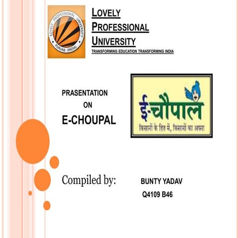 E chaupal | PPT