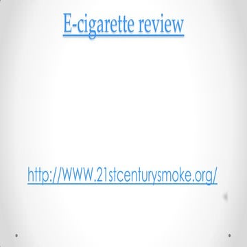 E cig review | PDF
