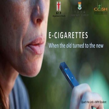 E cigarettes: Health promotion and petition | PPTX