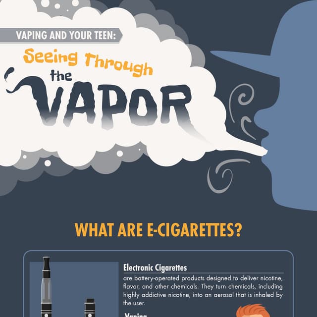 Seeing Through The Vapor - E-Cigarettes Drug Abuse Infographic | PDF