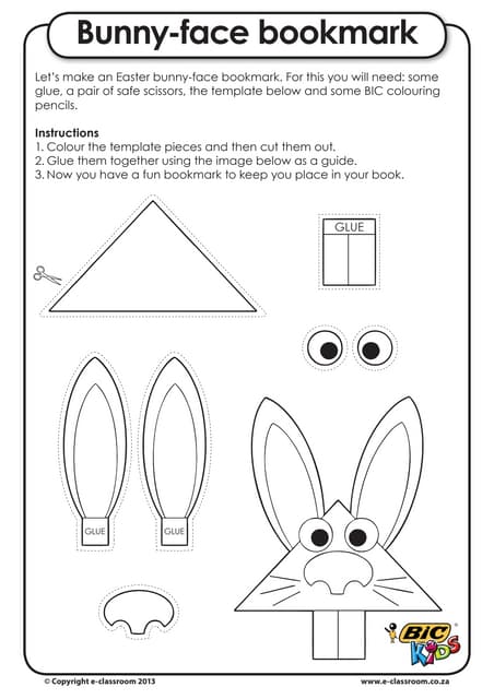 Easter Bunny Head Template