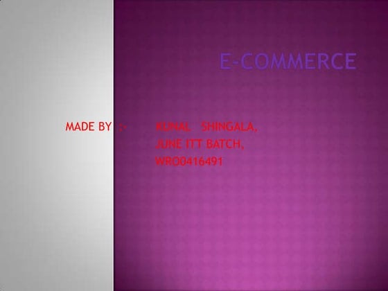 E-Commerce MCQ Questions and Answers for Competitive Exams | PDF