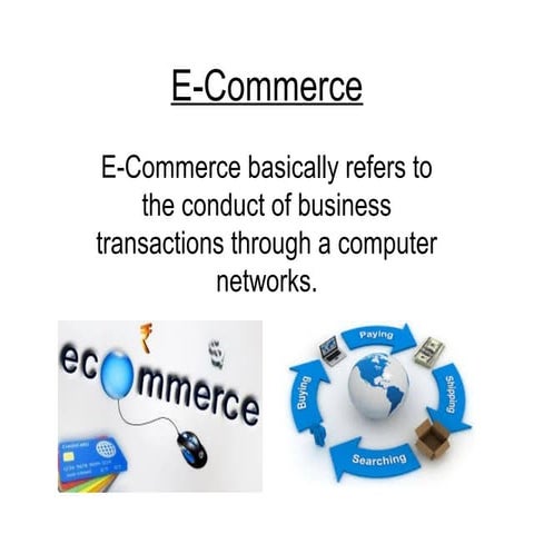 E commerce | PPT
