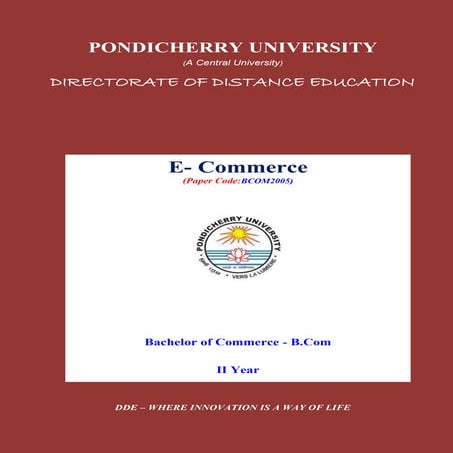 E- Commerce | PDF