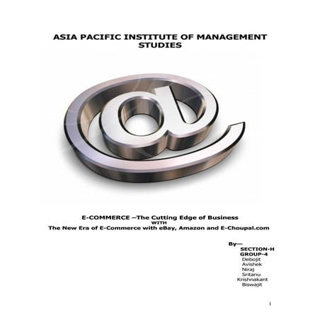E-COMMERCE | DOC | Internet | Computing