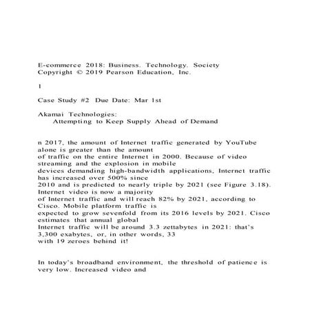 E commerce 2018 business. technology. society copyright © | PDF