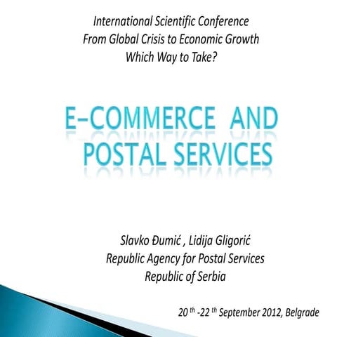 E commerce and postal services | PPTX