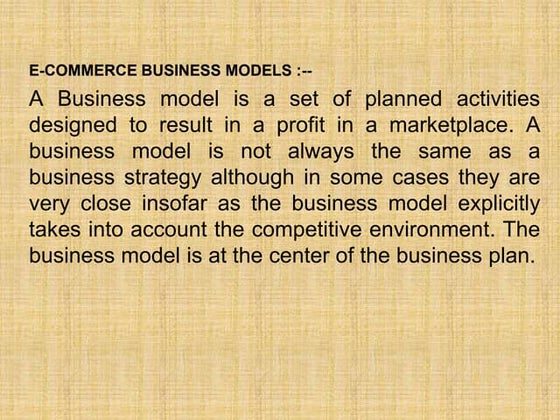 Lecture 2 - E business Model.pptx. e byusiness | PPTX