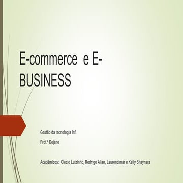 Session#3; enterprise e business & e-commerce systems | PPTX