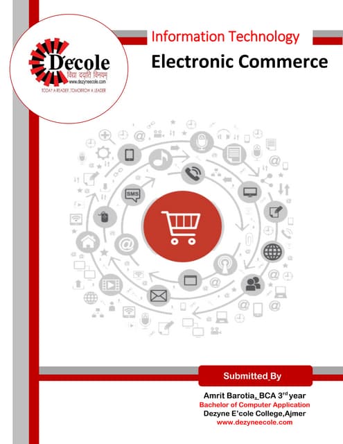 E-Commerce- Introduction to E-Commerce | PPT