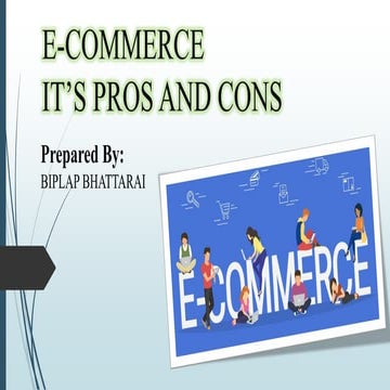 E commerce it’s pros and cons | PDF