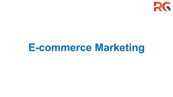 E-commerce Marketing Course training in Hyderabad | PPTX