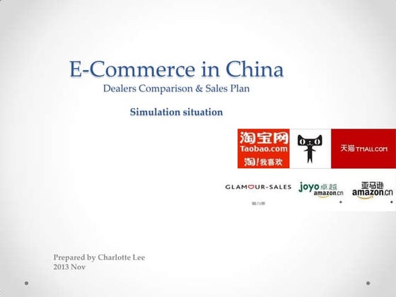 Learn ABC In CHINA e-Commerce | PPTX