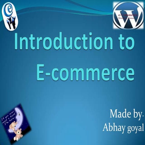 E commerce presentation | PPTX | Internet | Computing