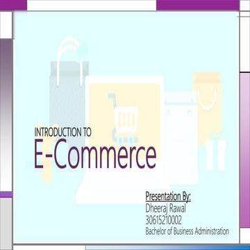 E Commerce Presentation | PPT