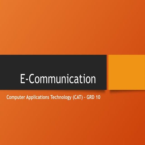 E-Communication_Presentation_Orange.pptx