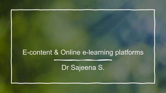 E-content development with ppt | PPT