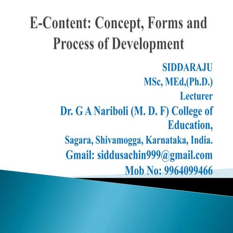 E-Content: Concept, forms, Process of development.pptx