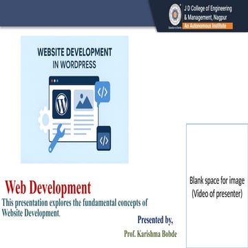 Wordpress_website_developement_seminar_presentation | PPTX