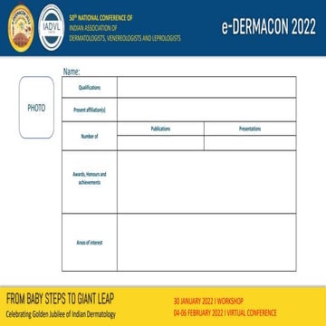 e-DERMACON 2022 Prescribed CV format.pptx
