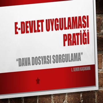E devlet sunusu | PPTX