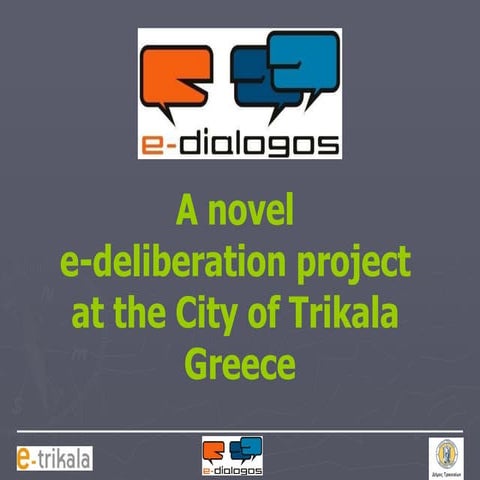eDialogos-eGov09 Finalist Project | PPT