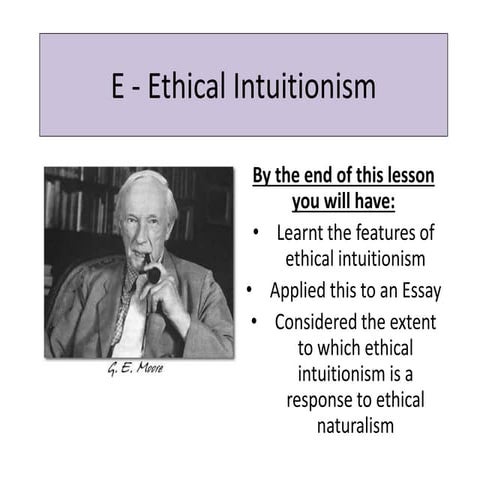 Ethical intuitionism | PPTX