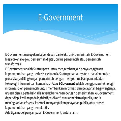 E-Government | PPTX
