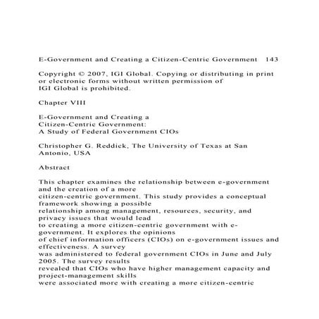 E-Government and Creating a Citizen-Centric Government 143.docx