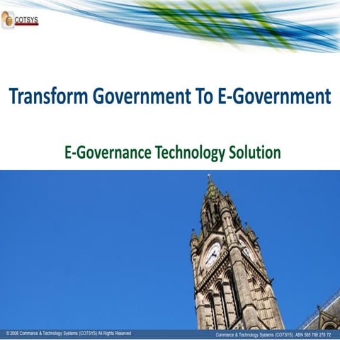 E government solution by cotsys version 1-5 | PDF