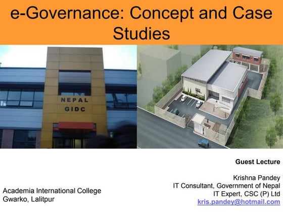 E-governance Models | PPT