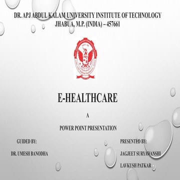 E healthcare ppt | PPTX