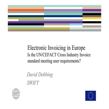 E invoicing, e invoicing standardization in europe | PDF