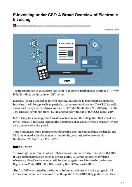 E-invoice Exemption Declaration Functionality Made Available | PPT