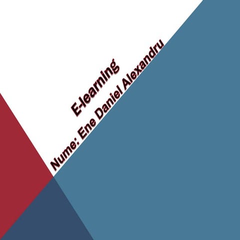 E learning | PPT