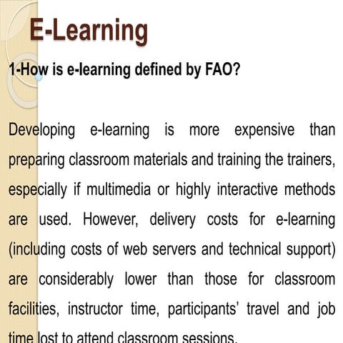 E learning | PPTX