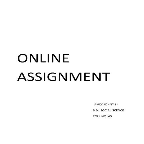 E learning (1) assignment | DOCX