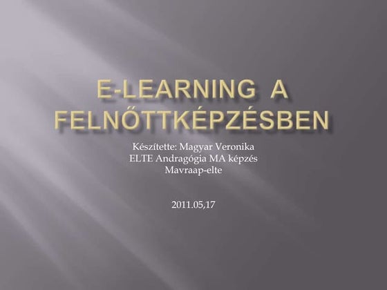 Távoktatás, EKTF | PPT