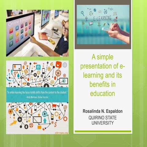 Benifits of e learning | PPTX