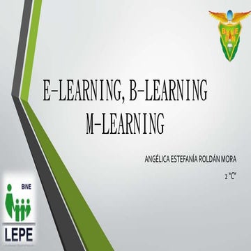 E learning,b-learning m-learning