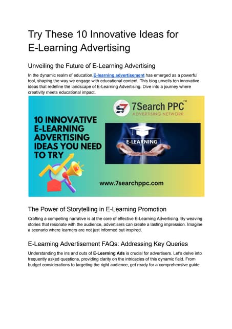 Strategies for Educational Marketing to Increase Audience in the ...