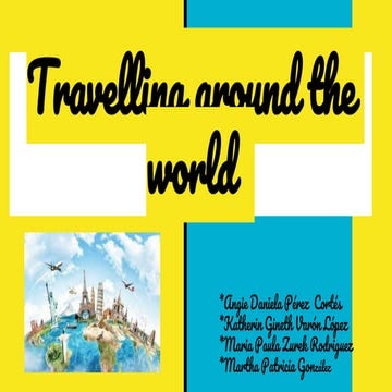 Travelling around the world | PPTX