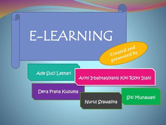 E - learning ppt | PPTX | Online Education | Education
